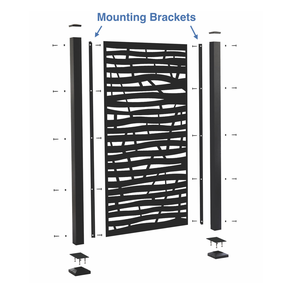 Mounting Brackets for Privacy Screens | Composite Deck Direct